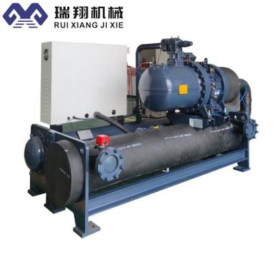 China 50 Tons Water Cooled Screw Chiller High Efficiency With Outlet Temperature Range Of 5-15°C for sale