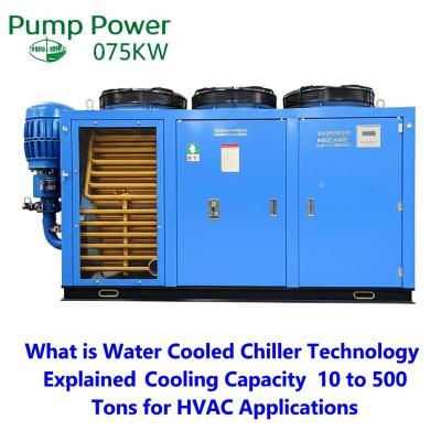 China Pump Power 075KW What is Water Cooled Chiller Technology Explained Cooling Capacity 10 to 500 Tons for HVAC Applications for sale