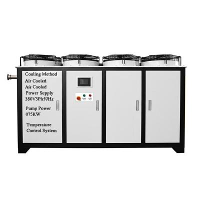 China Cooling Method Air Cooled Air Cooled Water Chiller Power Supply 380V3Ph50Hz Pump Power 075KW Temperature Control System for sale
