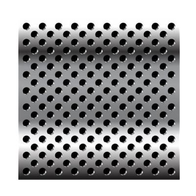 China Stainless Steel Flat Perforated Metal Mesh Punched Metal Sheets Brush Surface for sale