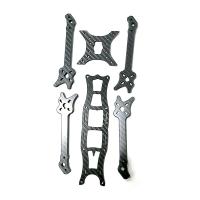 China Custom 3K Machined Carbon Fiber Frame For FPV Racing Quadcopter Drone for sale