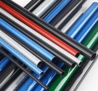 China OEM Machined Carbon Fiber High Strength Tubing 3k Twill 100% Real Tube for sale