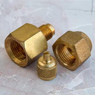China CNC turning parts Custom cnc brass material lathe machine parts CNC machining parts for sale