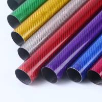China 20mm 3k weaving carbon fibre tube 50mm 65mm 70mm 75mm carbon fiber rod/tubing for sale