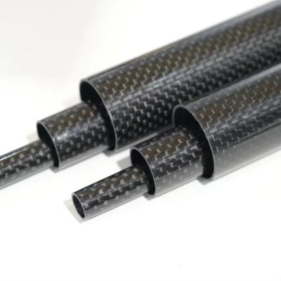 China OEM custom carbon fiber spearfishing barrel for fishing rod round shaped carbon fiber tube for sale