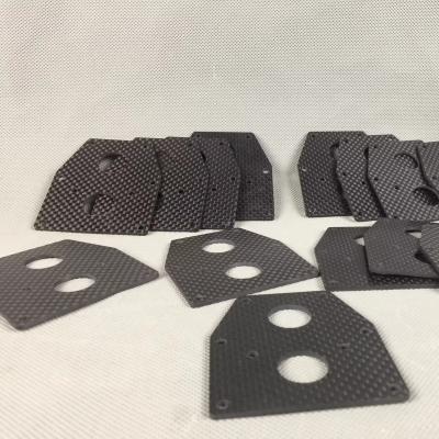 China High Performance Carbon Fiber CNC Parts Carbon Fiber Sheet Plane Machining Cutting Services for RC parts for sale