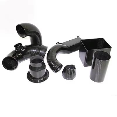 China OEM carbon fiber car parts custom shaped carbon fiber exhaust tube for sale