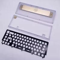 China Custom CNC mechanical aluminum 6061 6063 keyboard case anodized finish bottom top CNC Mechanical Keyboard plate for sale
