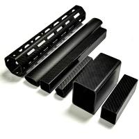 China T400 T800 Machined Carbon Fiber Square Tube 20mm Oval Rectangular for sale