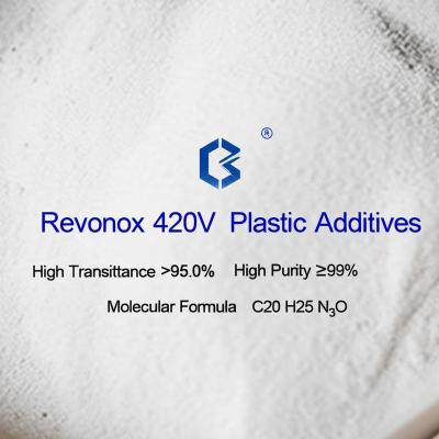 China Light Stabilizer Plastic Additives with UV Transmittance >95.0% High Purity ≥99% and Particle Size <500 nm for sale