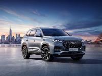 China Chery Tiggo 8 Plus C-DM Plug-In Hybrid SUV Used PHEV Leather Seats High Speed Left Steering Lithium Battery >700km Range for sale