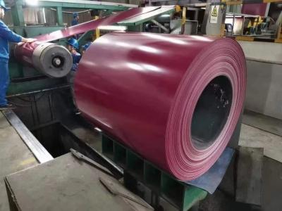 China SPCC Dx51d Galvanized Steel Coil PPGI Grade 0.25 - 1.0mm Color Coated Prepainted for sale