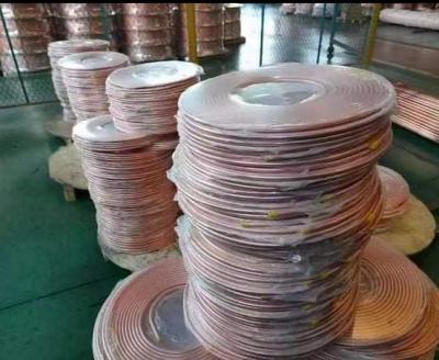 China Brass Coil Red Seamless Copper Pipe C10100 C10200 C11000 T1 T2 T3 T4 for sale