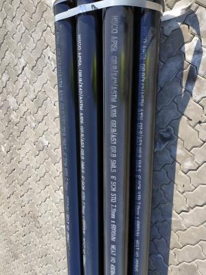 China Standard A106 Seamless Steel Pipes Length 12m with SCH40 Wall Thickness for sale
