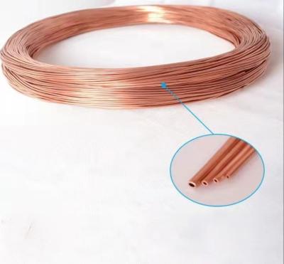 China 3m ASME Pancake Seamless Copper Pipe Coil C44300 Admiralty Brass Tube for sale