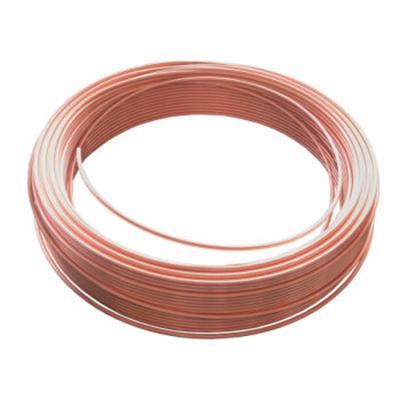 China Red Copper Tube 15m Length Air Conditioning Copper Pipe 3/8 1/4 in Coil for sale