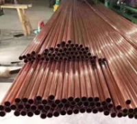 China C101 Rigid Cold Drawn Seamless Straight Pure Copper Heat Tube For Refrigerator / Air Condition for sale
