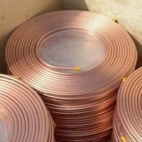 China Oil Cooler Red Brass 15mm Soft Copper Pipe EN 12735 C12000 Mill Surface for sale