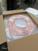 China Oil Cooler Red Brass 15mm Soft Copper Pipe EN 12735 C12000 Mill Surface for sale