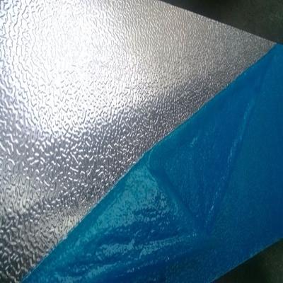 China Orange Peel Coated Aluminum Sheet Coil Stucco Embossed With Polyethylene for sale