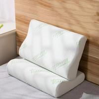 China Custom LOGO Ergonomic Sleeping Cervical Orthopedic Memory Foam Bed Pillows For Sleeping Comfortable for sale