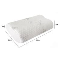 China Bamboo Fabric Fiber Pillow Memory Foam Neck Contour Orthopedic Cervical Sleep Pillow for sale