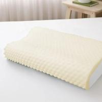 China Bamboo Fabric Fiber Pillow Memory Foam Neck Contour Orthopedic Cervical Sleep Pillow for sale