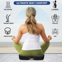 China Hypoallergenic Memory Foam Seat Cushion Safe Memory Foam Tailbone Cushion for sale