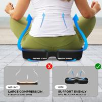China Hypoallergenic Memory Foam Seat Cushion Safe Memory Foam Tailbone Cushion for sale