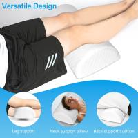 China Soft Half Moon Memory Foam Pillow Neck Care Lightweight High Density for sale