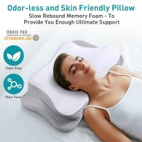 China Breathable Orthopedic Memory Foam Pillow Deep Sleeping Orthopedic Butterfly Pillow for sale