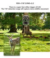 China 56MP Color Night Vision Trail Wildlife Camera 4K Dual Flash Trail Camera With 0.3s Trigger  IP68 Waterproof for sale