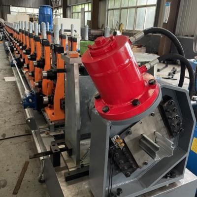 China Gearbox Heavy Duty Storage Rack Roll Forming Machine 11x1.2x1.4m with 7.5kW Power and Panasonic PLC Control for sale