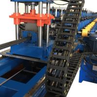 China Hydraulic Cutting Solar Strut Channel Roll Forming Machine 16 Stations 10-15m/min Speed 7.5KW Motor for sale