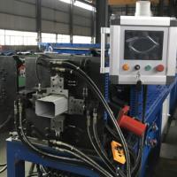 China Fully Automatic Square Metal Downspout Roll Forming Machine with 23-26 Stations, 15m/min Speed, and PLC Control System for sale