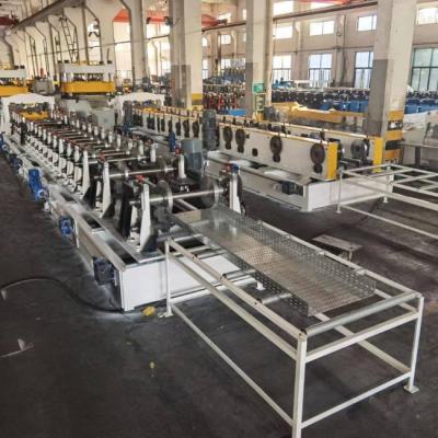 China 22-Station Hydraulic Cable Tray Roll Forming Machine with Siemens PLC Control 0-15m/min Capacity for sale
