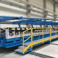 China Continuous PU Sandwich Panel Production Line 12-15m/min with 0.3-0.8mm Material Thickness for sale