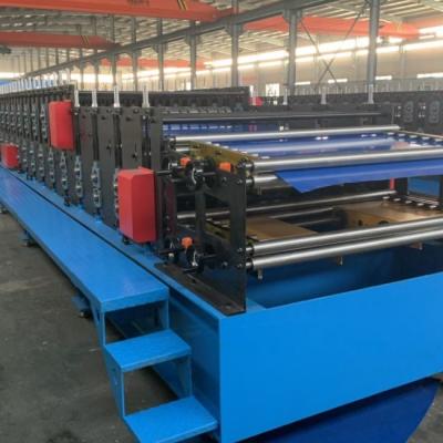 China 13-18 Station Double Layer Roll Forming Machine with 380V Power and ±2mm Cutting Tolerance for Steel Panels for sale