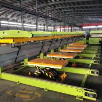 China High Speed Roofing Tile Roll Forming Machine with 12m Automatic Stacker - 3kW Power, 12000mm Capacity for sale