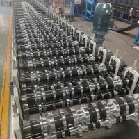 China Trapezoidal Roofing Sheet Roll Forming Machine 0.3-0.8mm Thickness 25m/min Speed for sale
