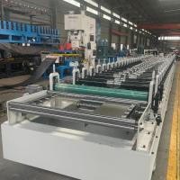 China Trapezoidal Roofing Sheet Roll Forming Machine 0.3-0.8mm Thickness 25m/min Speed for sale