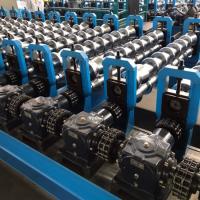 China Hydraulic PLC Controlled Colored Glazed Steel Roll Forming Machine - 10-15 MPM Speed, ±2mm Tolerance for sale