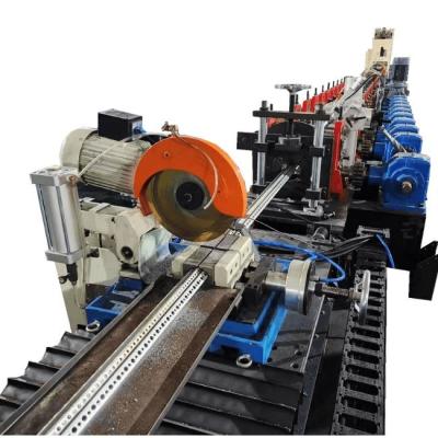 China Gearbox Driven Steel Storage Rack Roll Forming Machine with 110T Punching Capacity for 2.0-3.0mm Thickness for sale