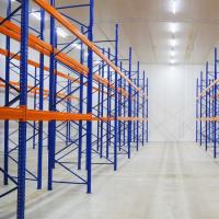 China Automatic Blue Steel Storage Rack Roll Forming Machine 11x1.2x1.4m with 4-6m/min Production Speed for sale