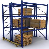 China Automatic Blue Steel Storage Rack Roll Forming Machine 11x1.2x1.4m with 4-6m/min Production Speed for sale