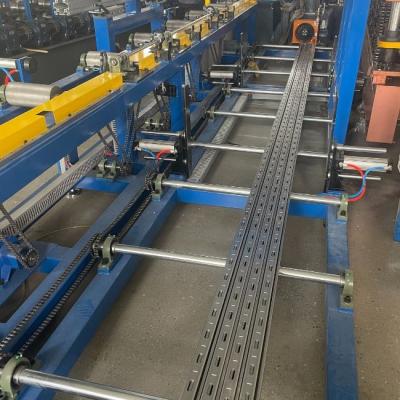 China 16 Station 7.5KW Solar Strut Channel Roll Forming Machine with PLC Control - 10-15m/min Speed for sale