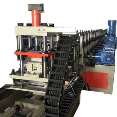 China Galvanized Steel Solar Strut Channel Roll Forming Machine 20 Stands 15-20 M/min PLC Control for sale