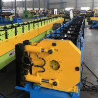 China PLC Control Steel Round Downspout Machine 7.5KW 15m/min Roll Forming Gutter Production for sale
