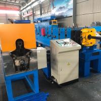China PLC Control Steel Round Downspout Machine 7.5KW 15m/min Roll Forming Gutter Production for sale
