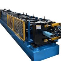 China Galvanized Steel Gutter Downspout Roll Forming Machine PLC Control 0.4-0.8mm Thickness 7.5KW Motor for sale